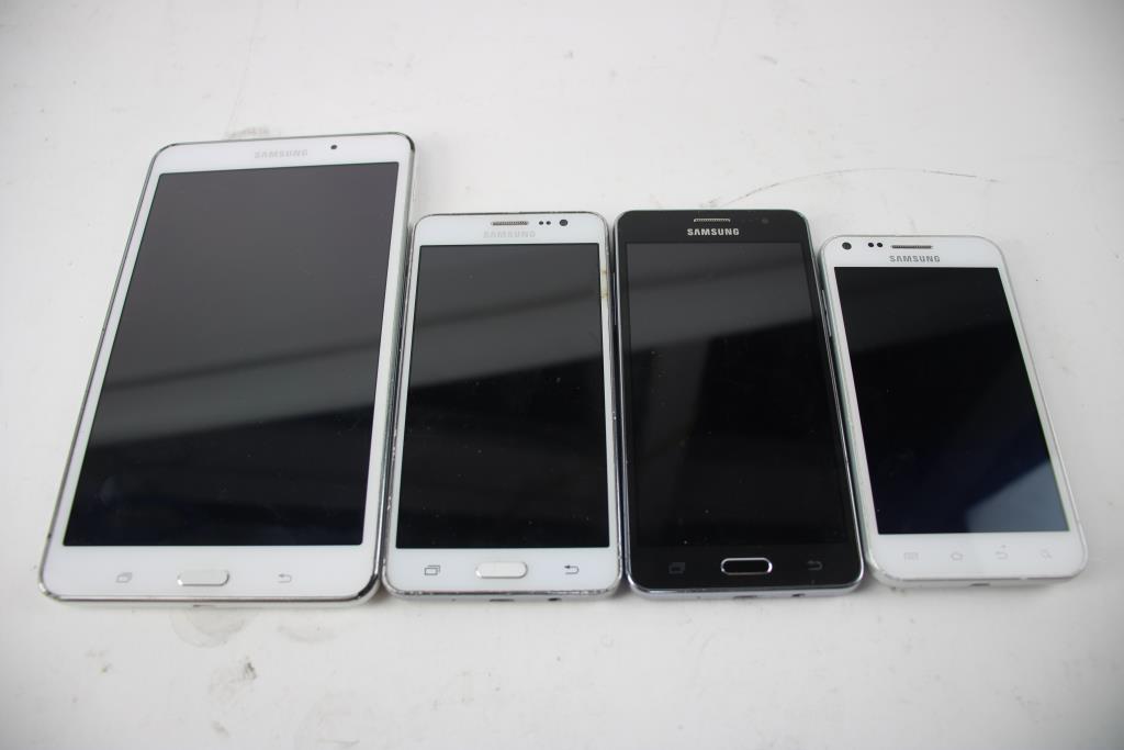 Samsung Galaxy Tab 4 Smart Tablet, Samsung Galaxy SII Smartphone, And ...