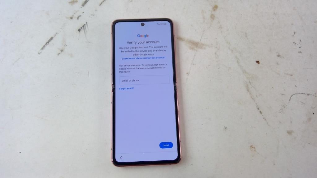 Samsung, Google Account Locked, Sold For Parts | Property Room