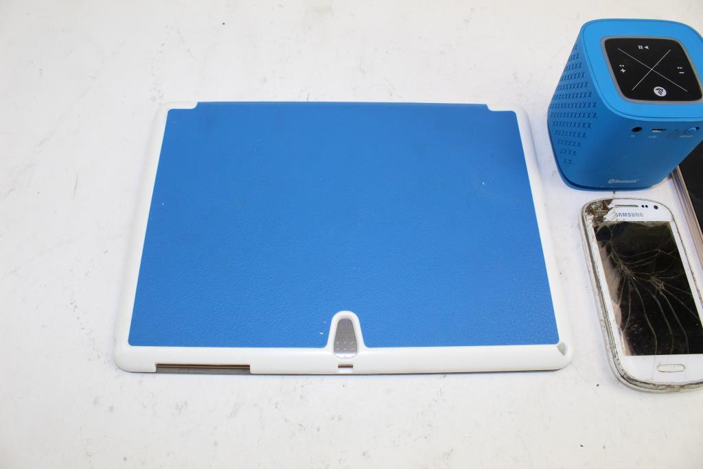 Samsung Tablet, Phones, & Beacon Speaker; 4 Pieces | Property Room