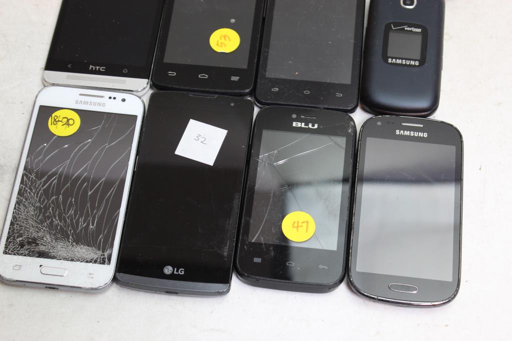 Samsung, Zte, Lg, Htc+ More Cell Phone Lot, 12 Pieces, Sold For Parts ...