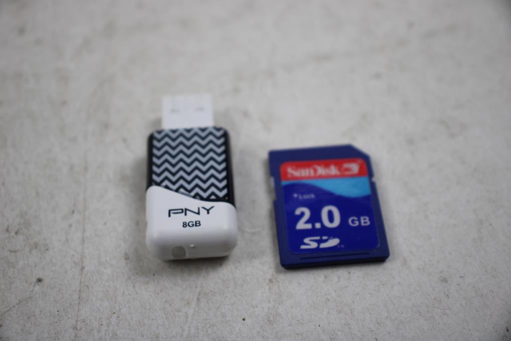 SanDisk And More SD Card And USB Drive Lot, 5 Pieces | Property Room