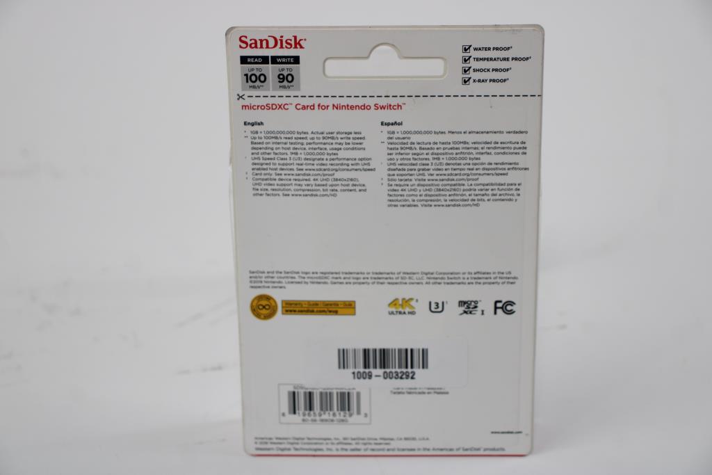 SanDisk Micro SDXC Card For Nintendo Switch - 128GB | Property Room