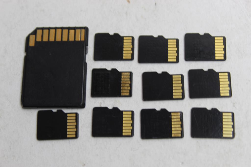 SanDisk MicroSDHC Cards And Adapter, 11 Pieces | Property Room