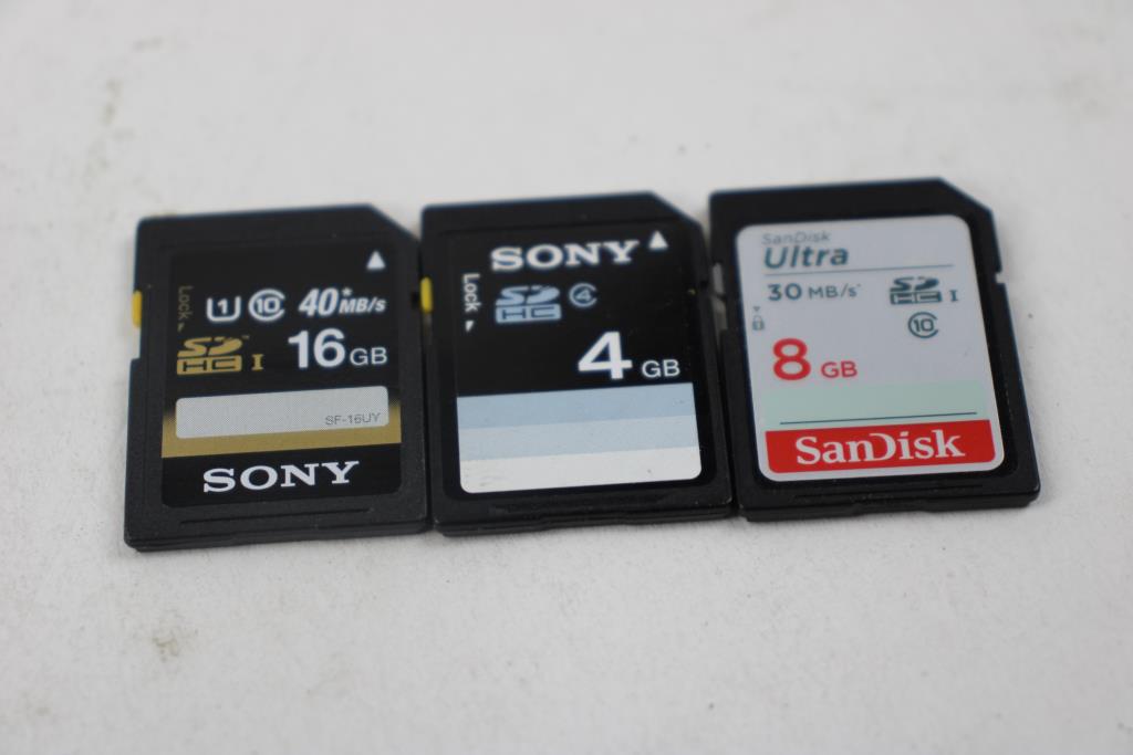 Sandisk, Sony, SD Memory Card, 6 Pieces | Property Room