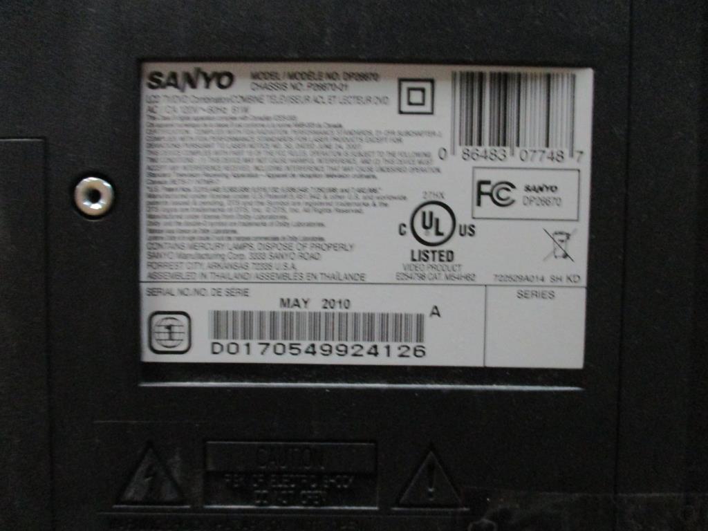 Sanyo 26" Flatscreen TV | Property Room