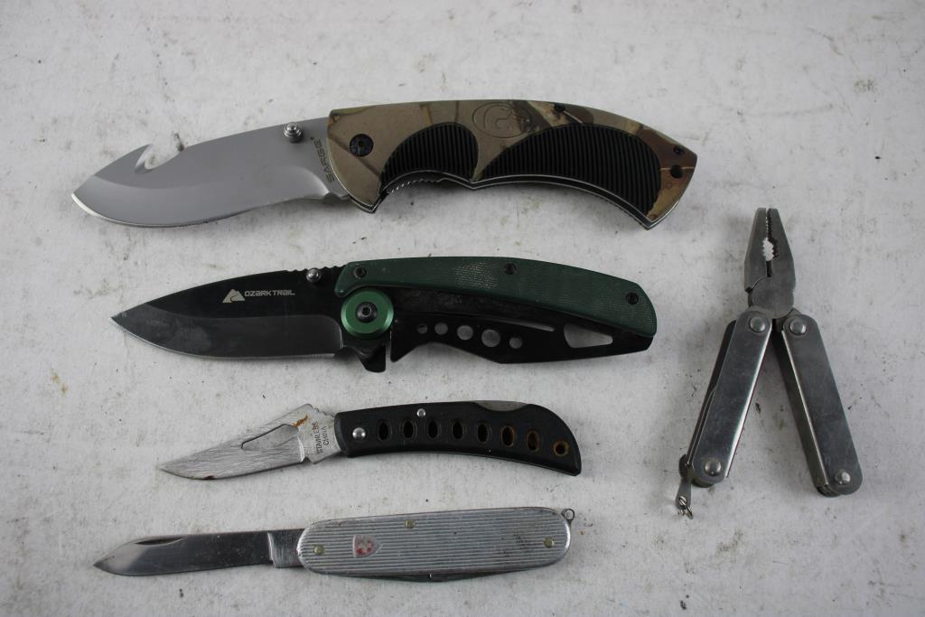 Sarge Tactical Switch Knife, Ozark Trail Tactical Switch Knife, And ...