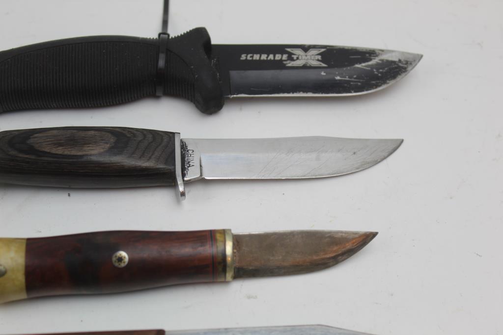 Schrade, Joe Wheeler, & More Assorted Knives; 5 Pieces | Property Room