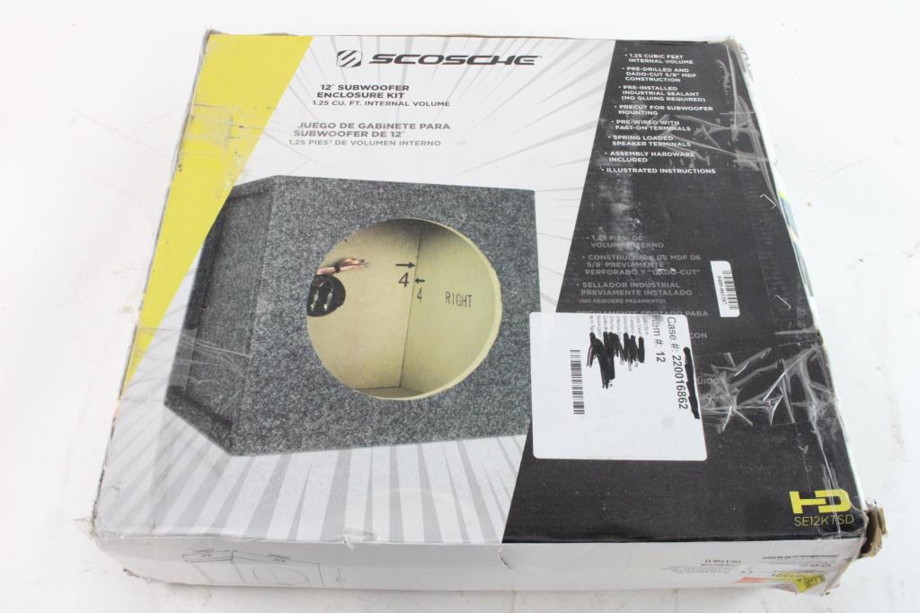Scosche 12" Subwoofer Enclosure Kit | Property Room