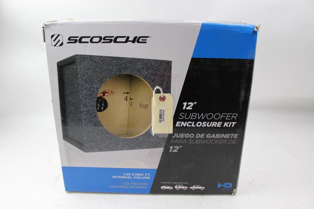 Scosche 12" Subwoofer Enclosure Kit | Property Room