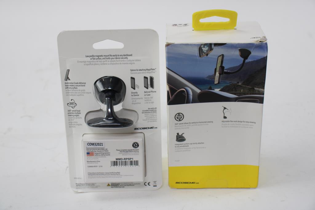 Scosche Smartphone Mount For Window, And Magic Mount Magnetic Mount, 2 ...
