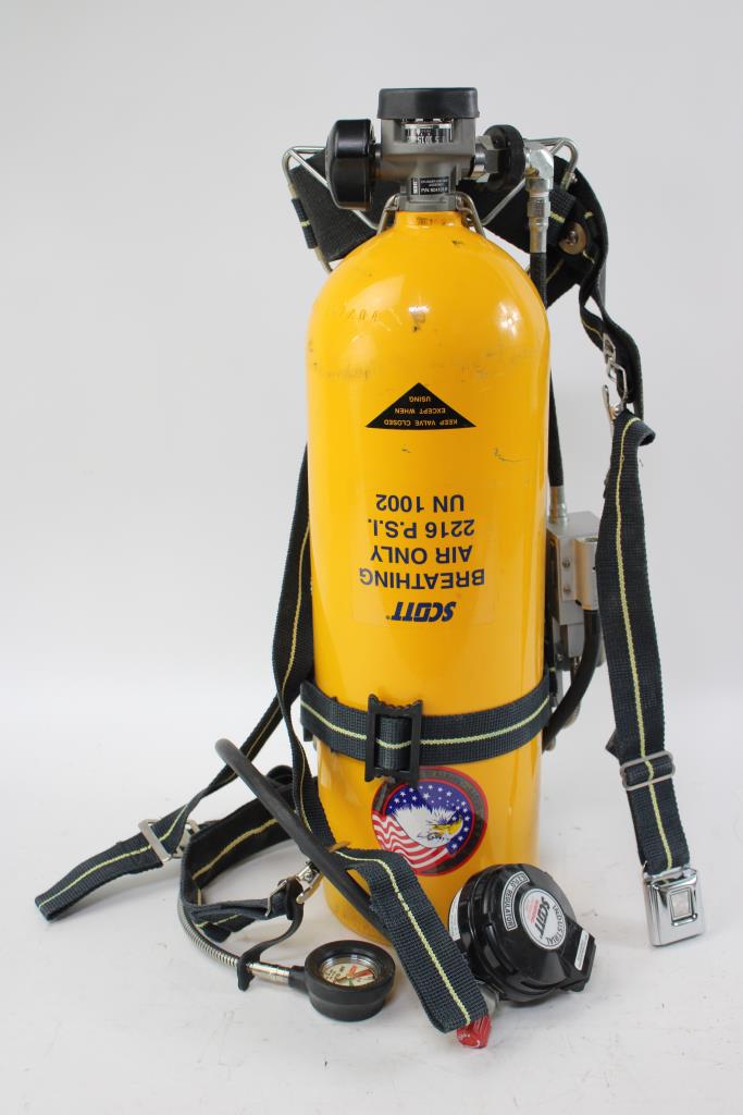 Scot Air Pack Air Tank With Case | Property Room