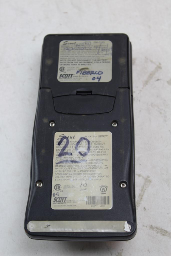 Scott Scout Health And Safety 096-3185 Gas Meter Monitor Detector ...