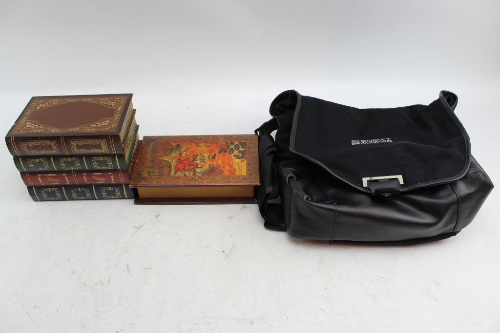 Scott Thomas Construction Computer Bag And Fake Books Storage Box ...