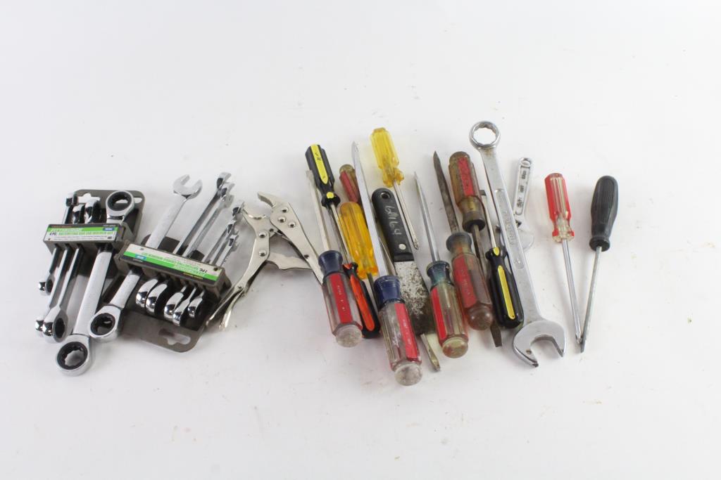 Screw Drivers, Vice Grips, And More, 10+ Pieces | Property Room