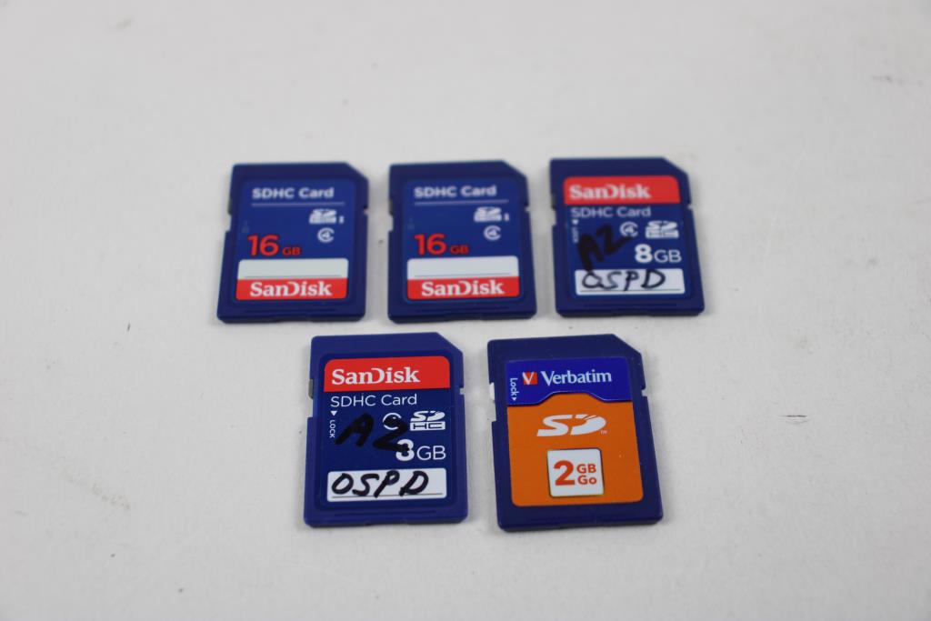 Sd Card Memory, 5 Pieces | Property Room