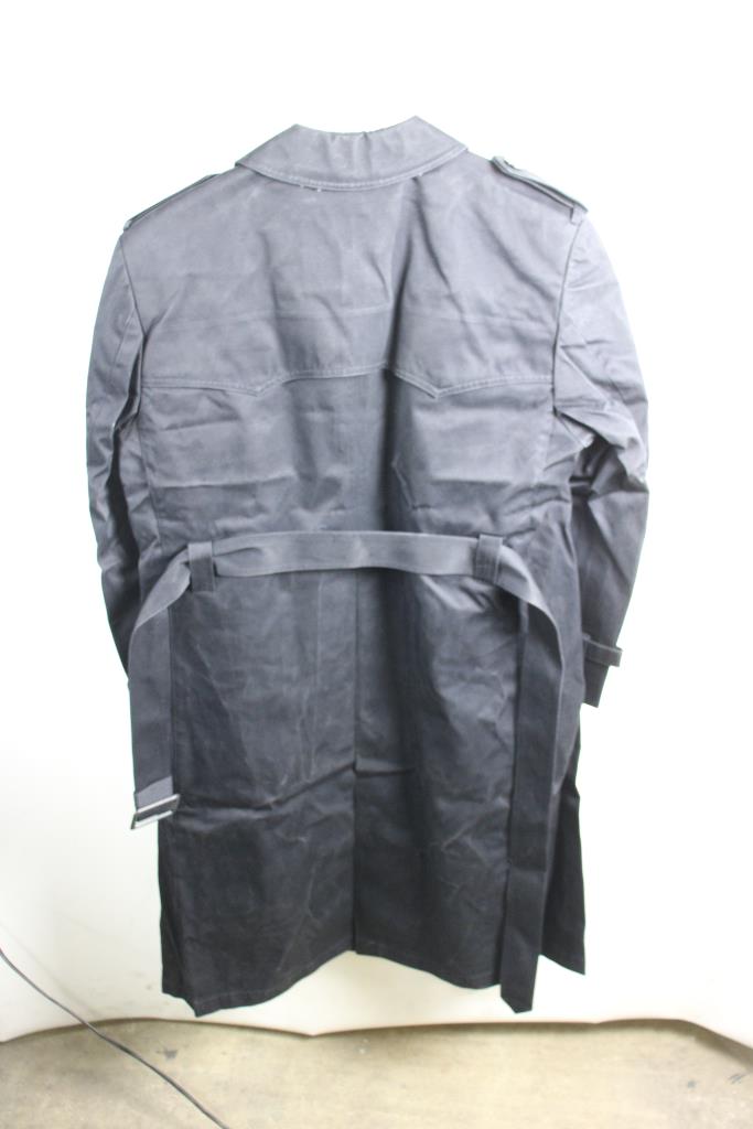 Sea Organization Trench Coat, Size 38S, Navy Blue | Property Room