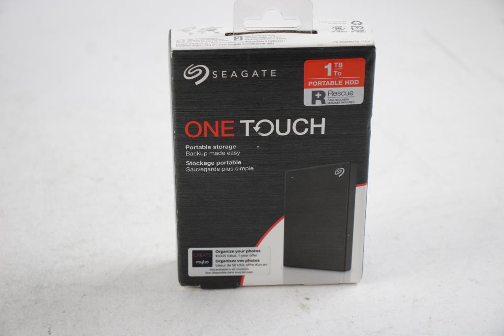 Seagate One Touch Portable Storage, 1TB, SRD0VN2 | Property Room