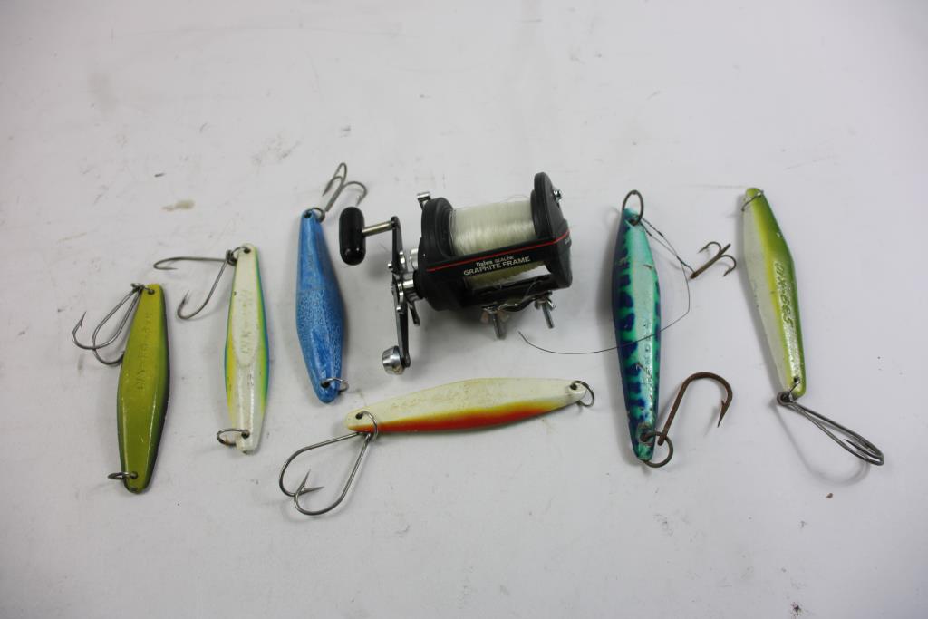 Sealine Reel With Fish Hooks | Property Room