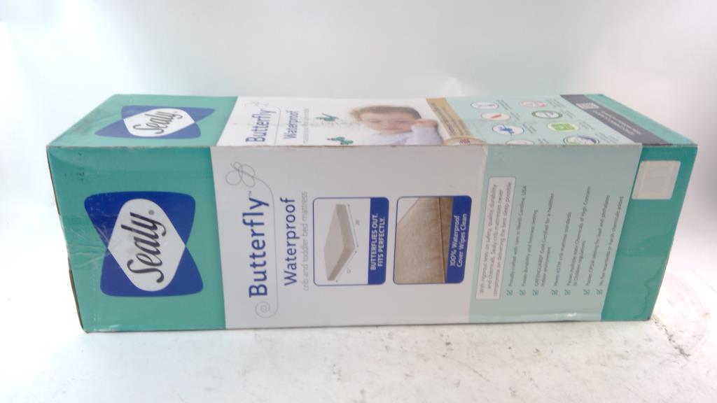 Sealy Butterfly Waterproof Crib And Toddler Bed Mattress | Property Room