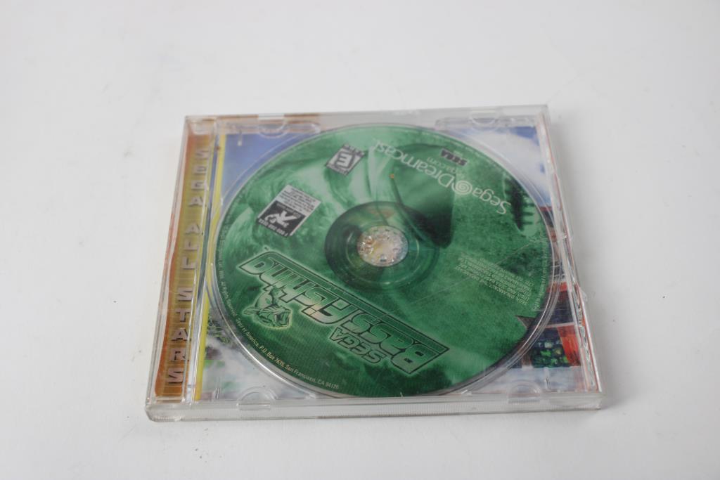 SEGA Dreamcast With Bass Fishing Game, And Fishing Rod Controller ...