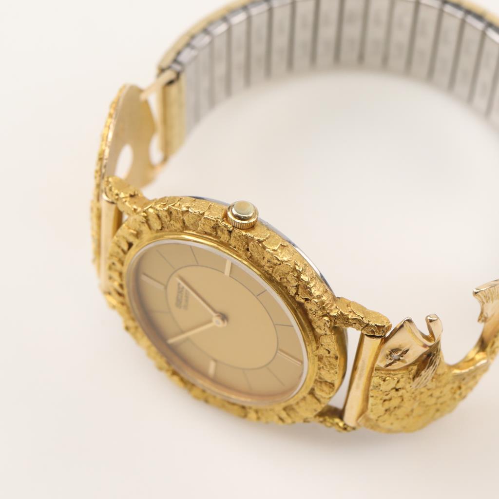 Seiko 10kt Gold Diamond Double Fish Watch | Property Room