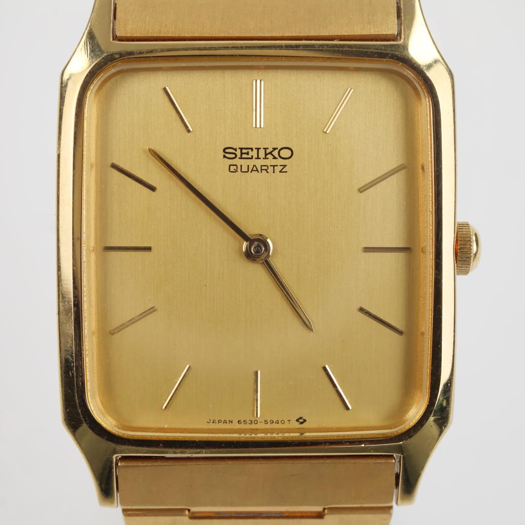 Seiko 18kt GP Band Formal Watch | Property Room