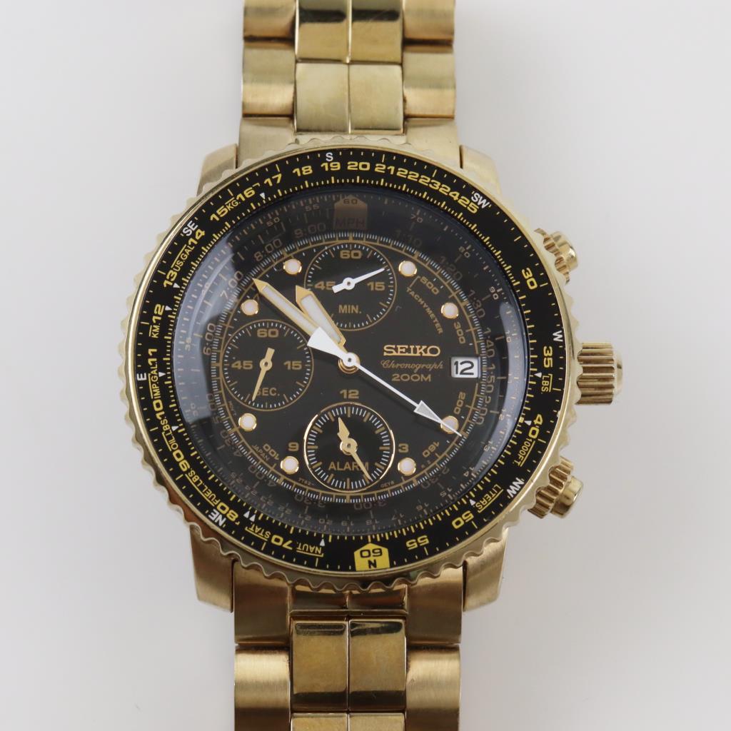 Seiko Chronograph Stainless Steel Watch | Property Room