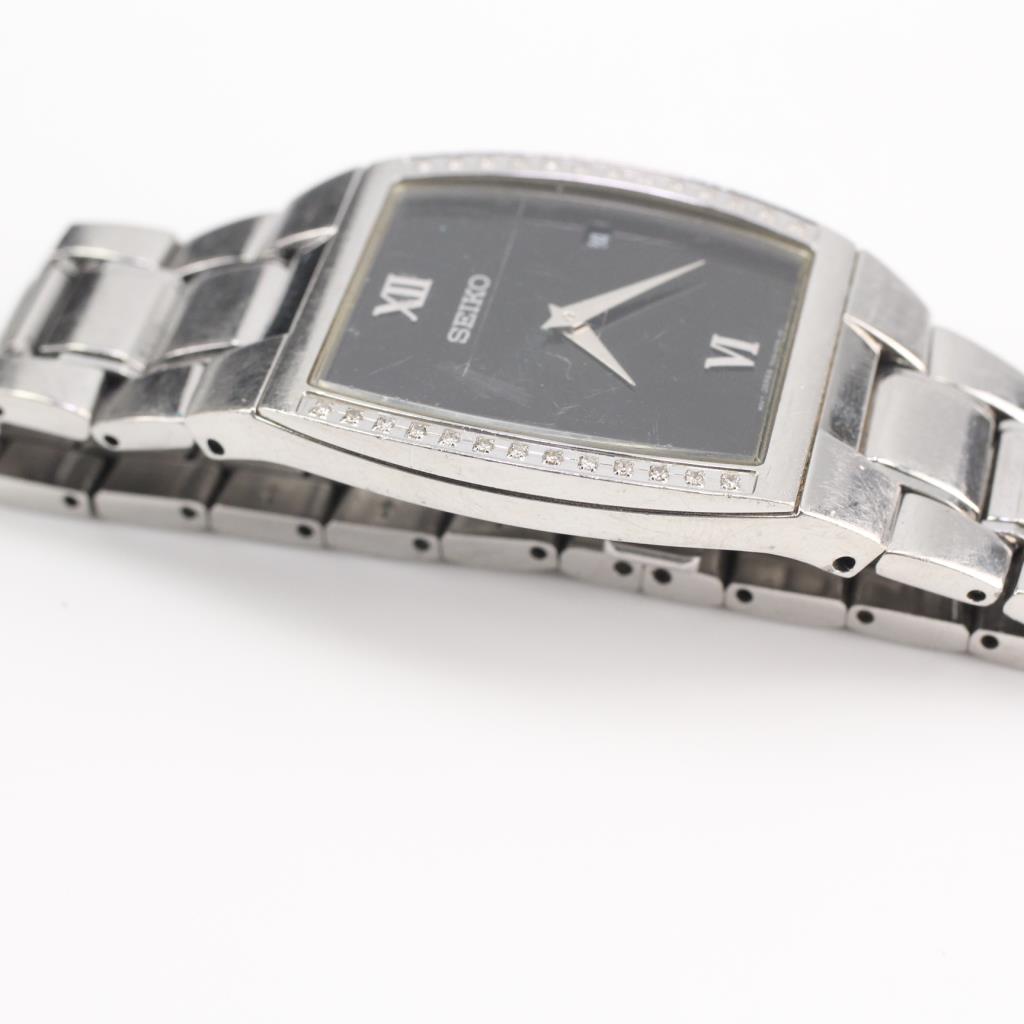 Seiko Diamond Stainless Steel Watch | Property Room