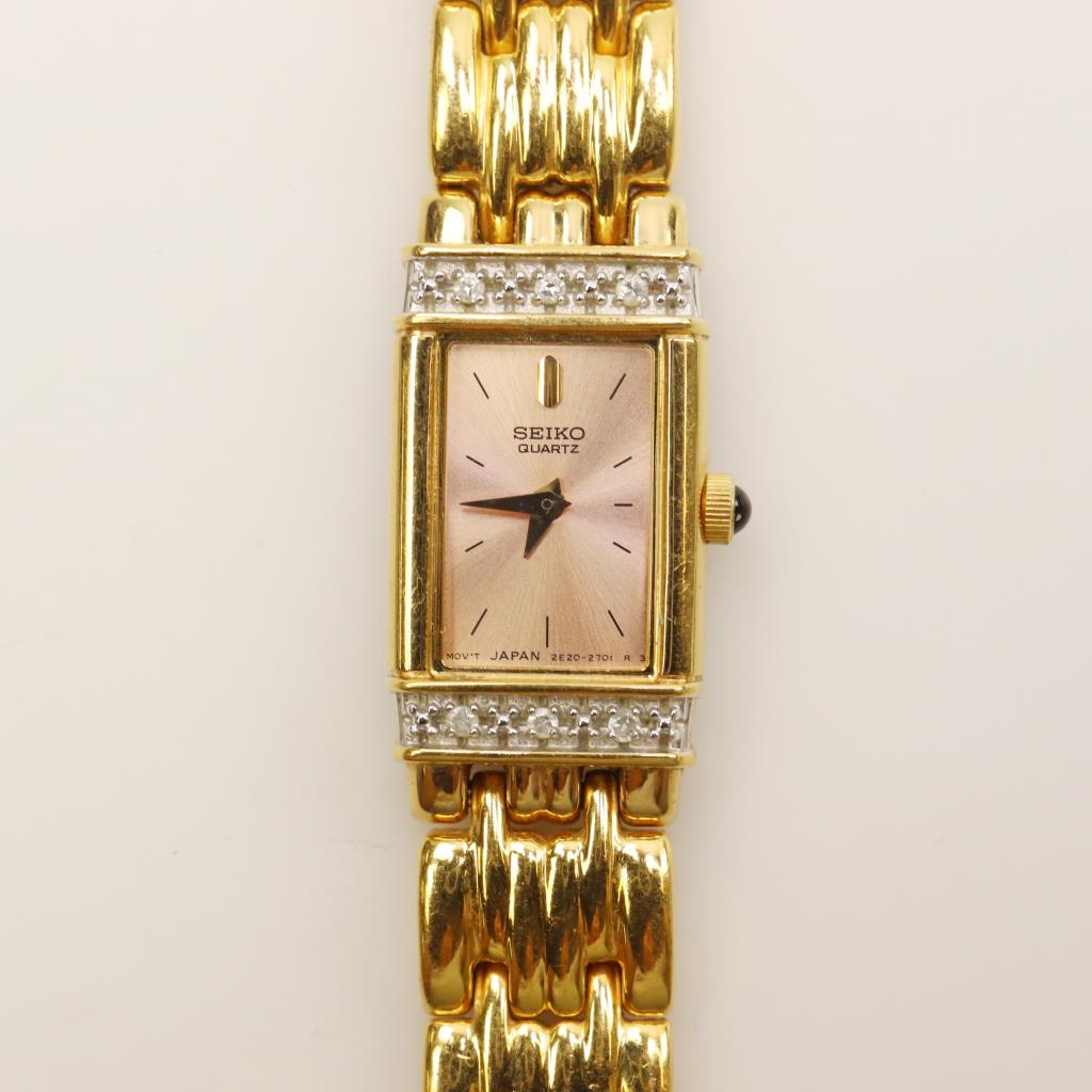 Seiko GP And Diamond Accent Watch | Property Room