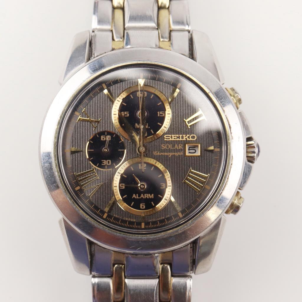 Seiko Solar Chronograph Watch | Property Room
