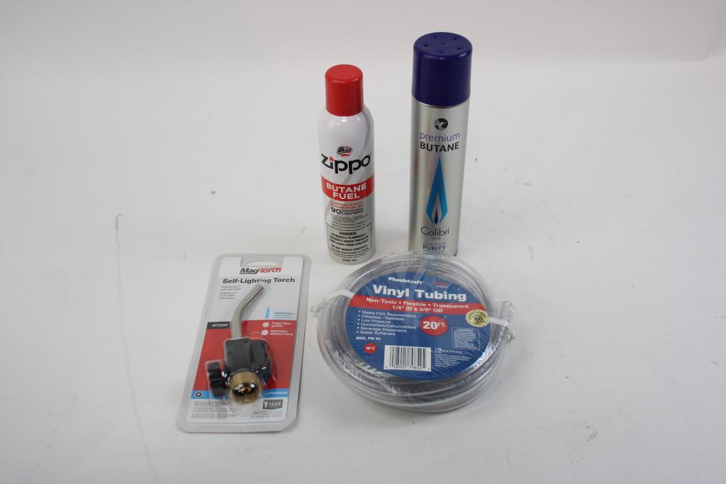 Self Lighting Torch, Vinyal Tubing, Blufire, 6 Pieces | Property Room