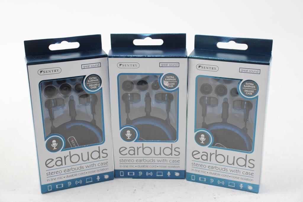 Sentry Earbuds Lot, 5 Pieces | Property Room