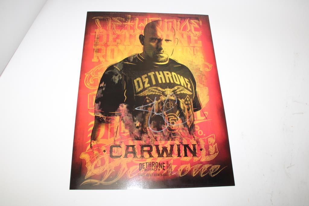 Shane Carwin Signed Autograph Poster | Property Room