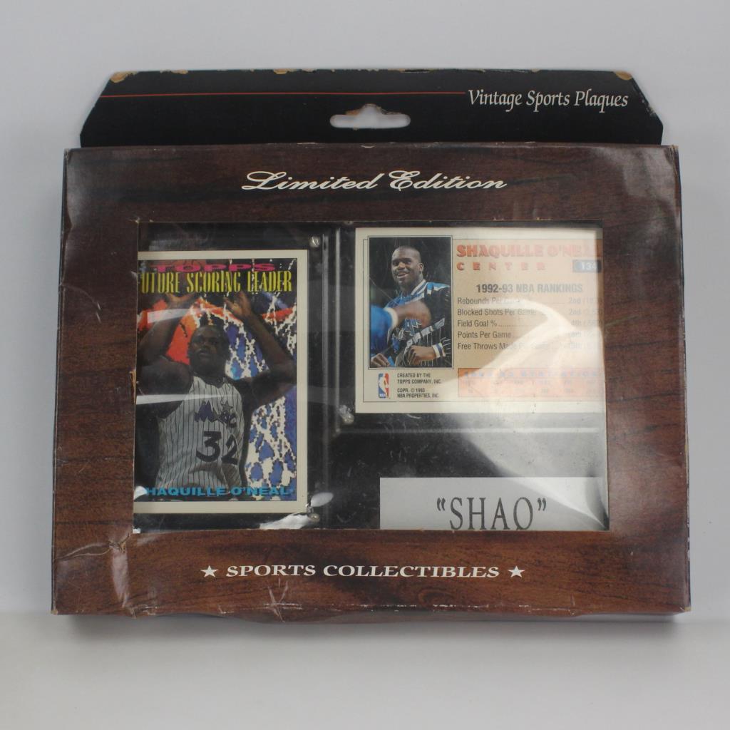 Shaq Vintage Sports Plaque Limited Edition Topps | Property Room
