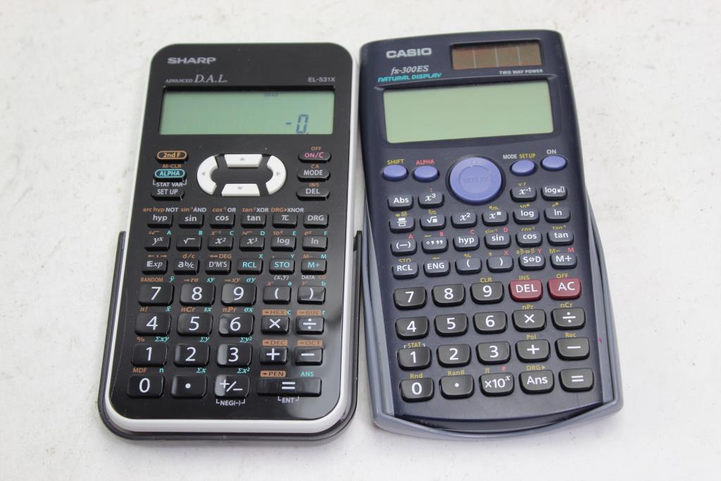 Sharp, Casio Calculators 2 Pieces | Property Room
