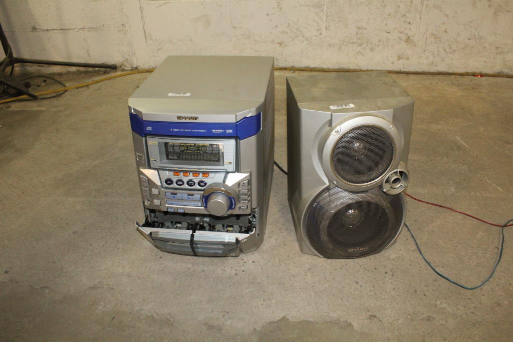 Sharp Mini Component System And More, 20+ Pieces | Property Room