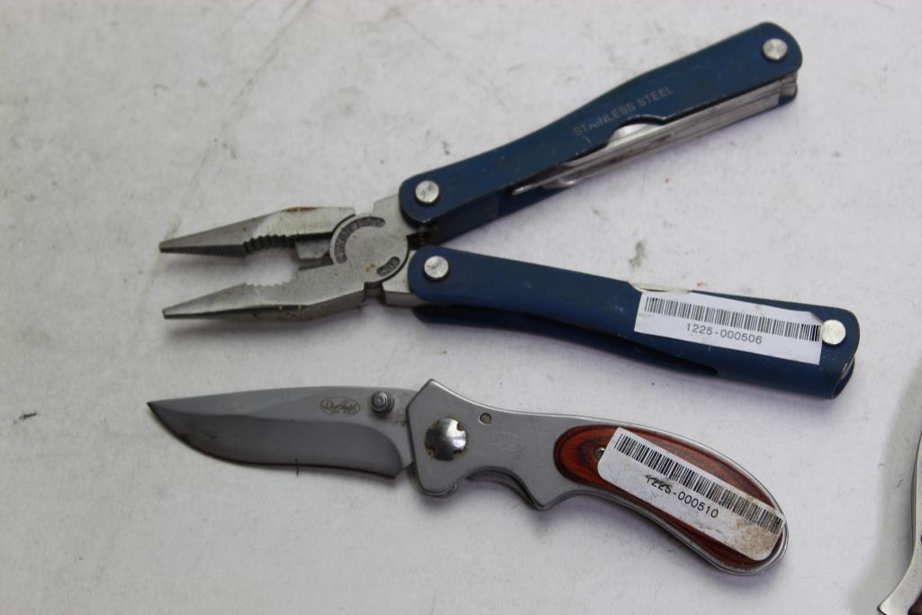 Sheffield, Rock River Folding Blade Knives. And Accu-Craft Multi-tool 3 ...