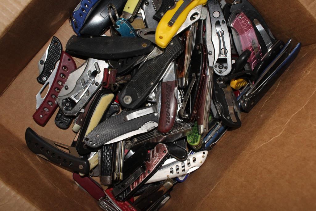 Sheffield, SOG, Buck, And More, Knives Lot, 20+ Pieces | Property Room