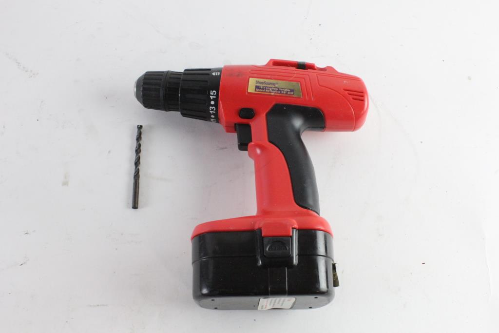 Shop Source 18 Volt Cordless Drill Kit | Property Room
