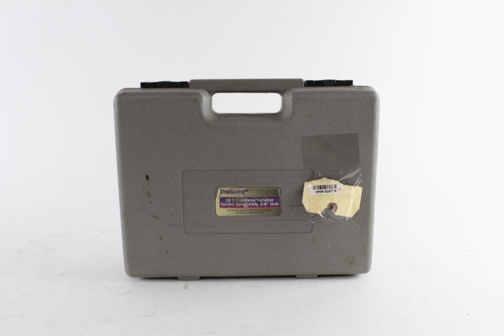 Shop Source 18 Volt Cordless Drill Kit | Property Room