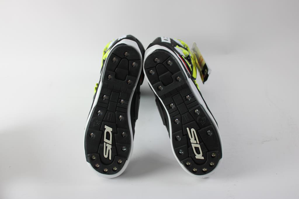 Sidi Crossfire 2 SRS Motorcross Boots, White Black Yellow Fluorescent ...