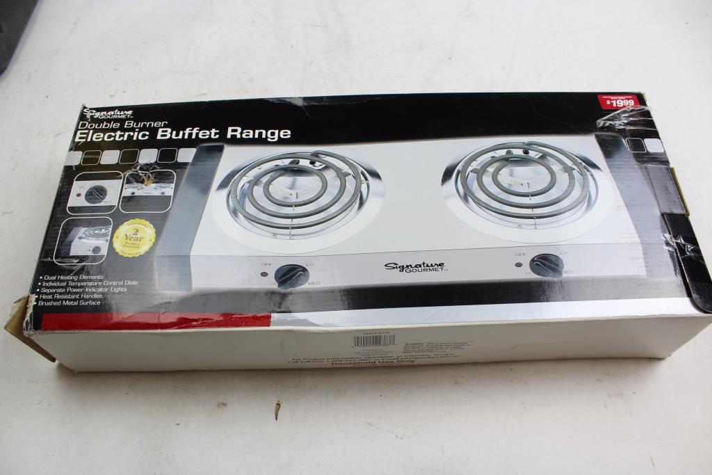 Signature Gourmet Double Burner Electric Buffet Range | Property Room