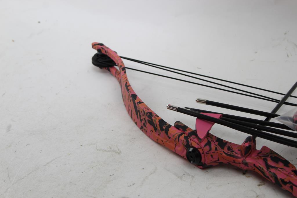 Silent Strike Pink And Black Compound Bow | Property Room