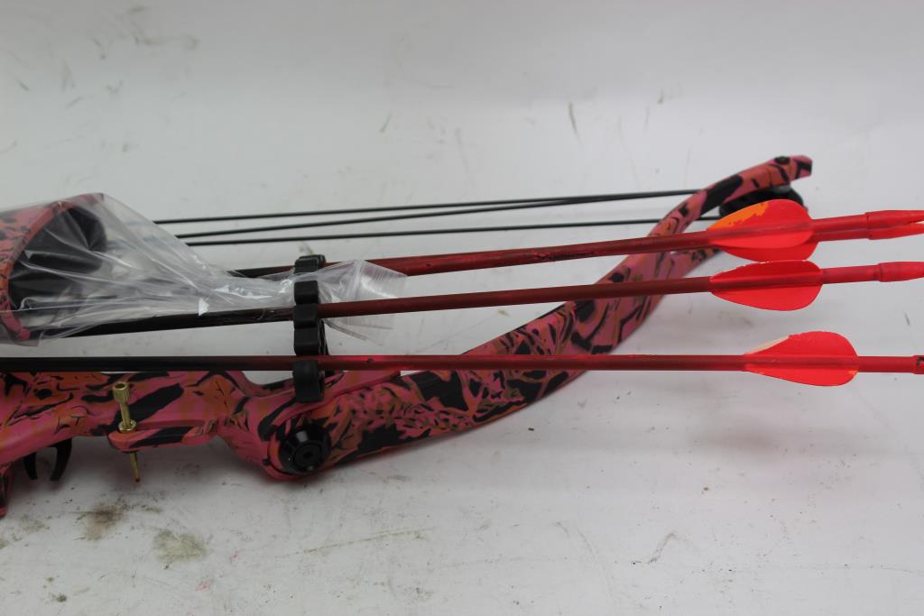 Silent Strike Pink And Black Compound Bow | Property Room