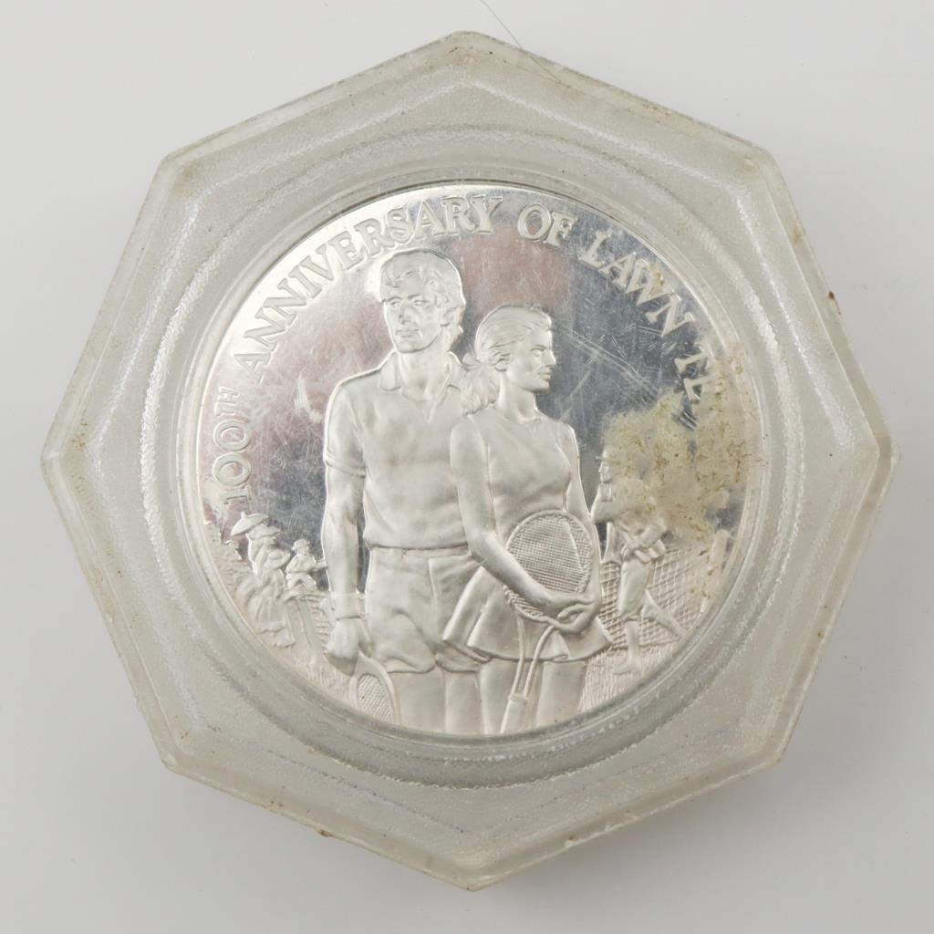 Silver 100th Anniversary Of Lawn Tennis Medal | Property Room
