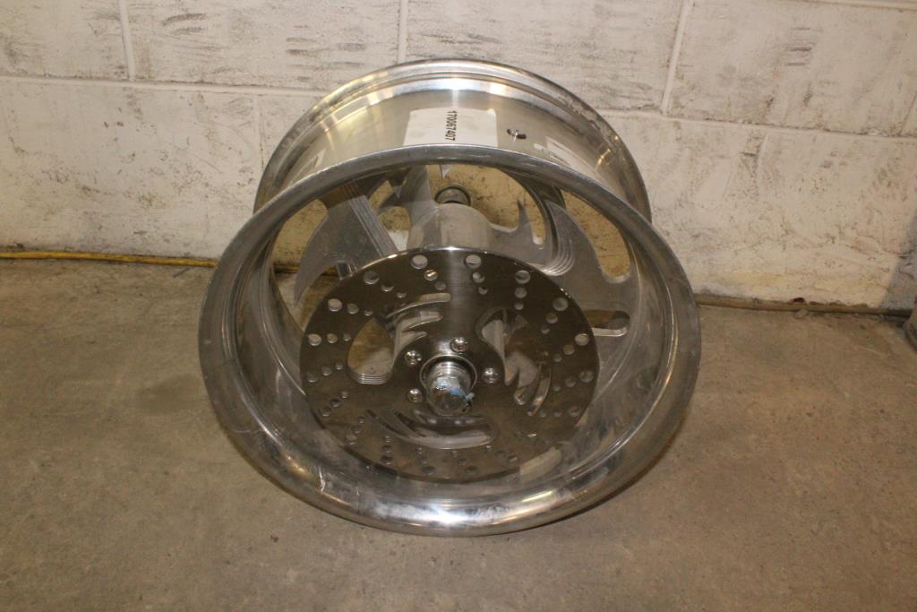 Silver 18" Rear Motorcycle Rim | Property Room