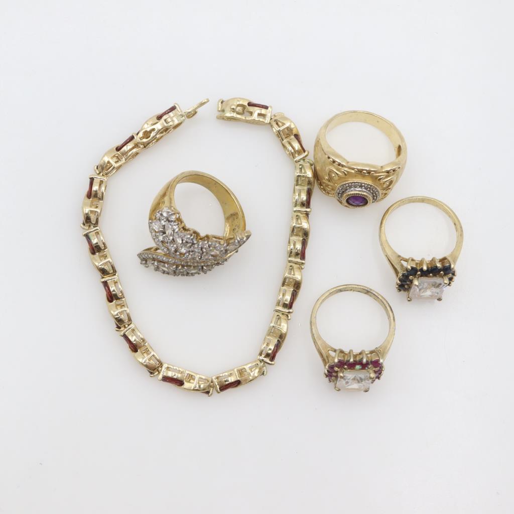 Silver And GP Jewelry, 5 Pieces | Property Room