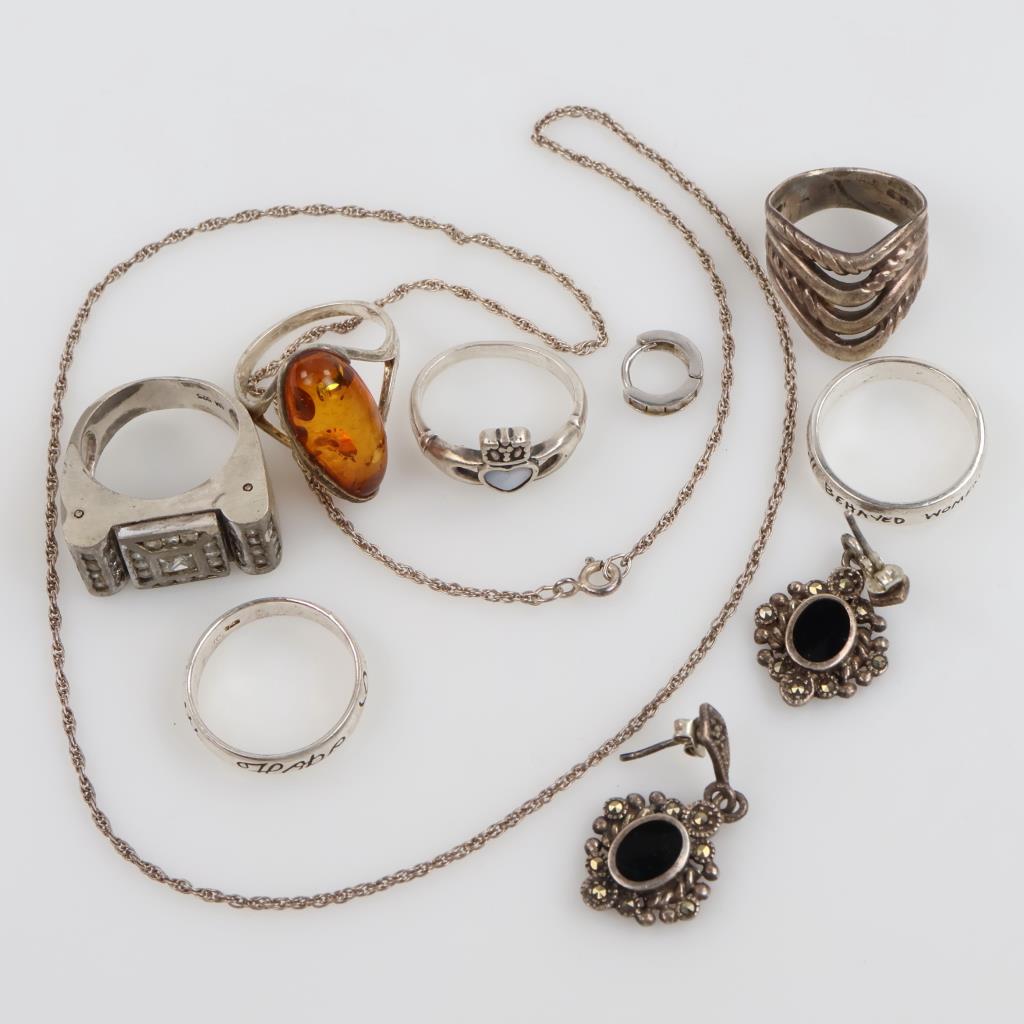 Silver Jewelry, 10 Pieces | Property Room