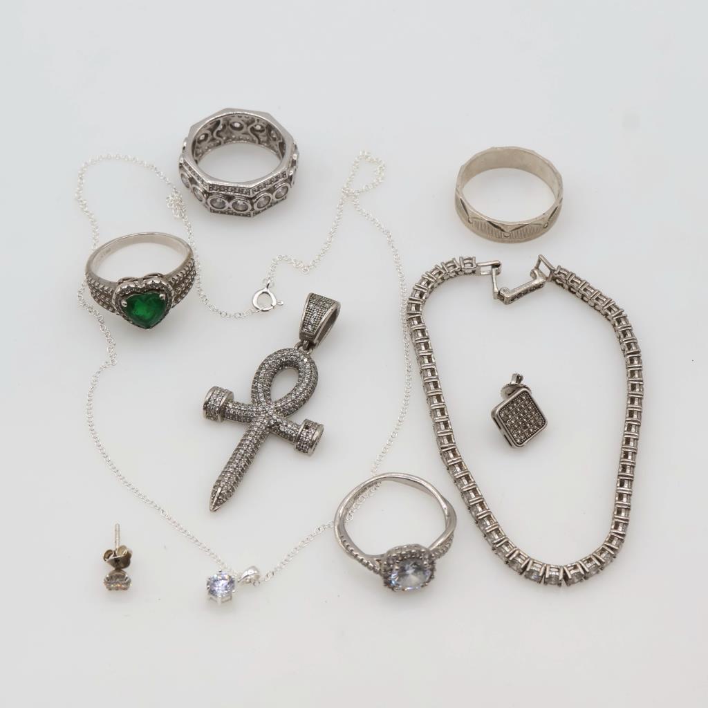 Silver Jewelry, 10 Pieces | Property Room