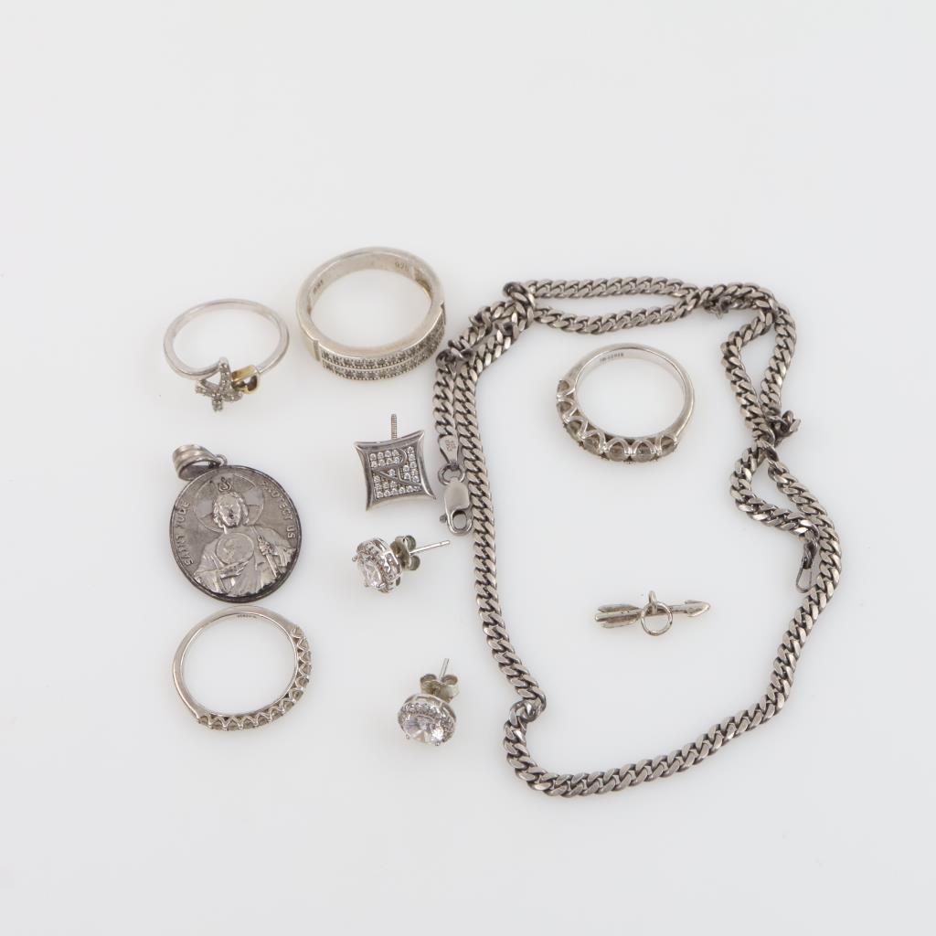 Silver Jewelry, 10 Pieces | Property Room